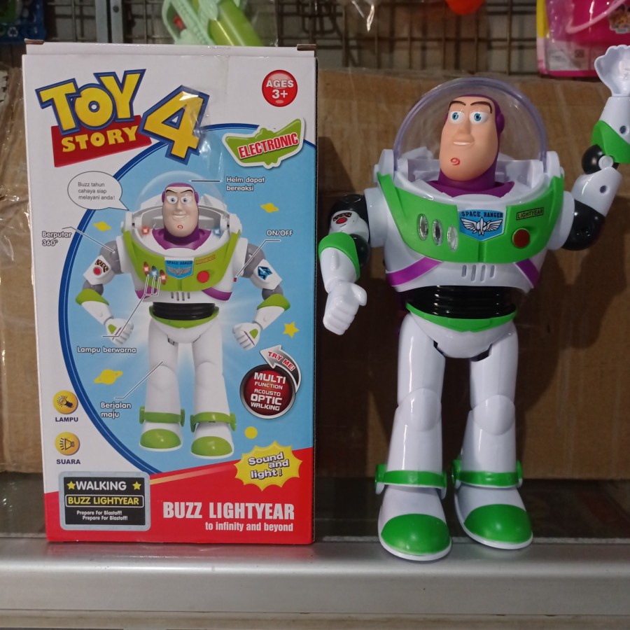 Jual mainan anak buzz lightyear story toy story baterai | Shopee Indonesia