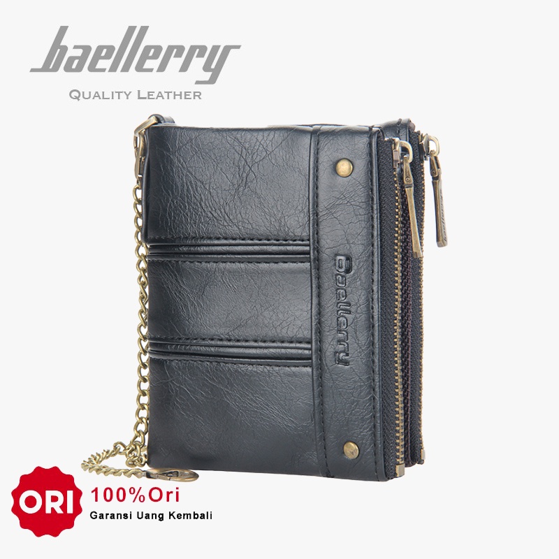 Jual BAELLERRY D3230 Dompet Pria Dompet Pendek Bahan Kulit PU Leather ...