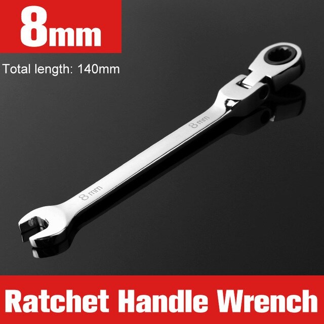 Jual Kunci Ring Pas Rachet Flexible 8mm Combination Ratchet Wrench 8mm | Shopee Indonesia