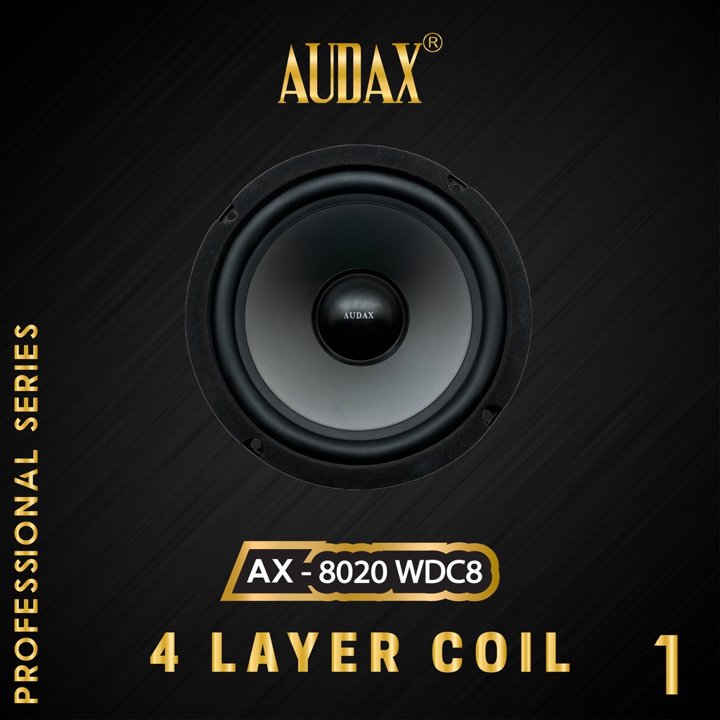 Jual Audax - Speaker Pasif 8" AX-8020 WDC8 4 Layer Coil Woofer | Shopee ...