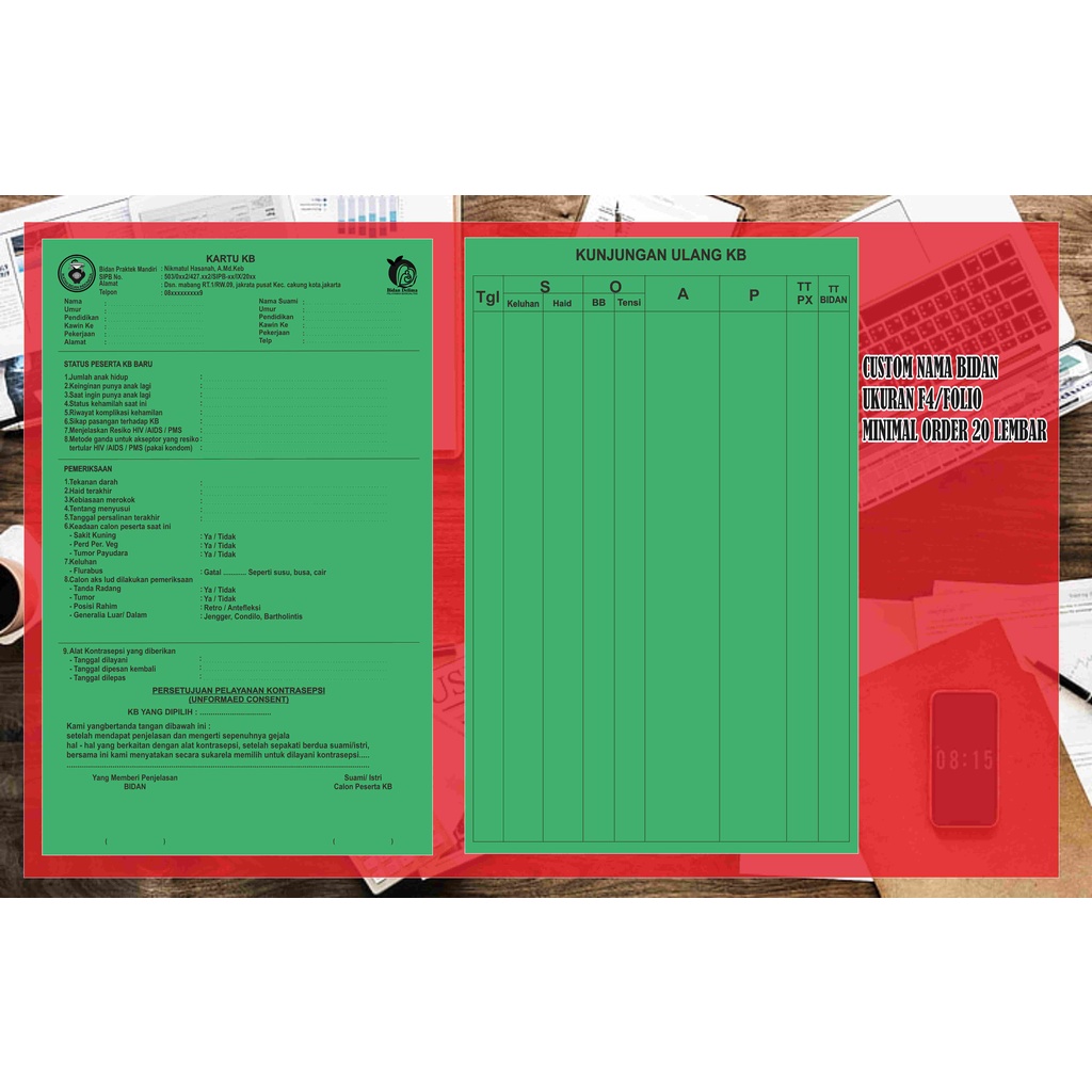 Jual Kartu Kb terbaru 2023 Buku Visitasi Ibu Bidan | Shopee Indonesia