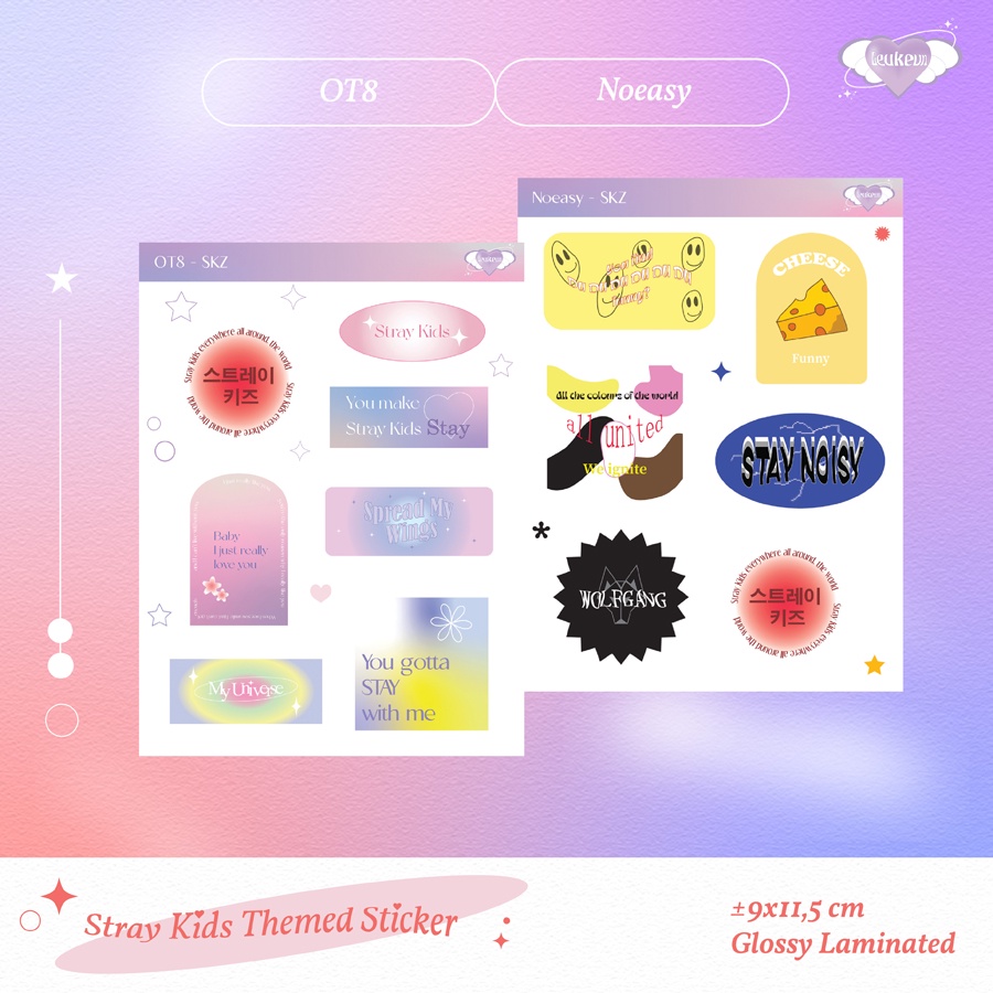 Jual Stray Kids Themed Stickers Sheet | Shopee Indonesia