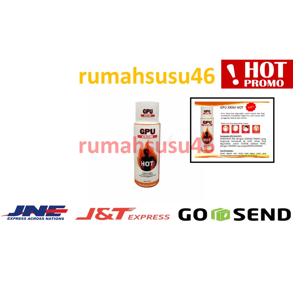 Jual GPU Krim Hot Botol 120ml | Shopee Indonesia