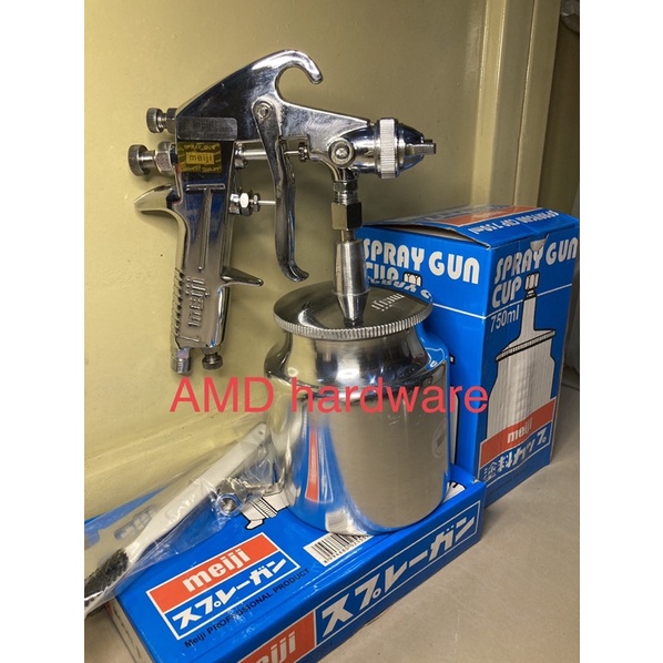 Jual SPRAY GUN MEIJI F75 TABUNG BAWAH SPET SEMPROTAN CAT KOMPRESOR ...