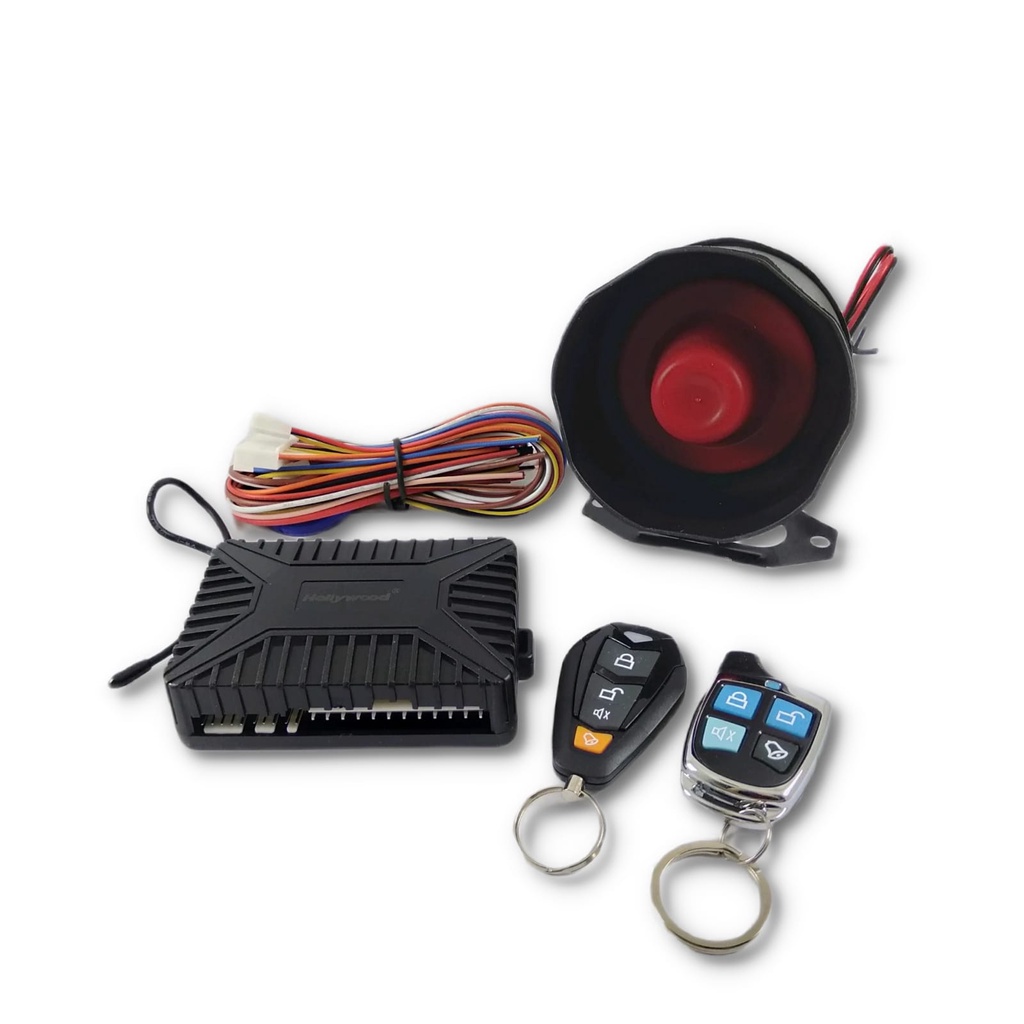 Jual Alarm Mobil HW376 Otomatis Model Remot Remote 4 Tombol Suara Bunyi ...