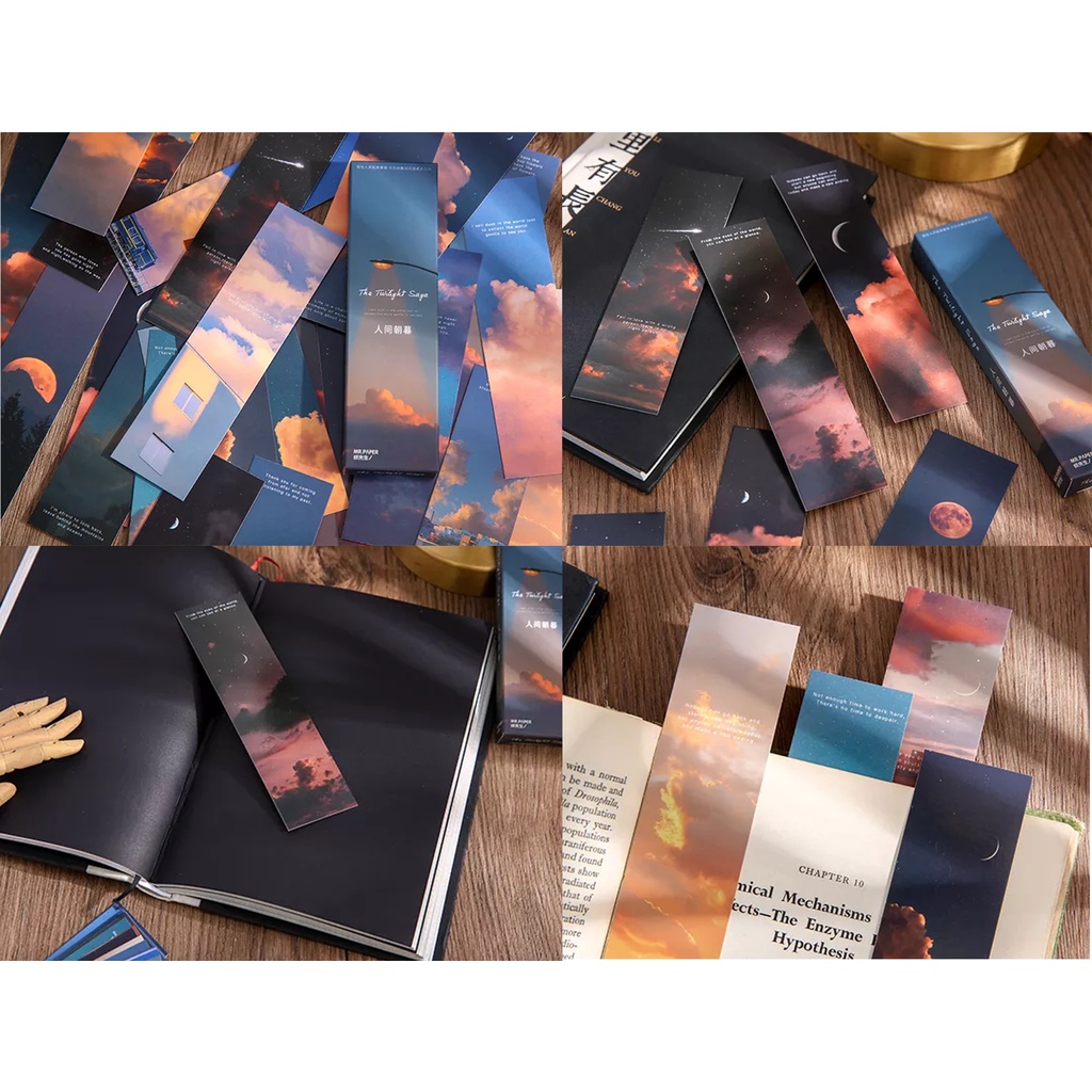 Jual [PER BOX] Pembatas Buku / Paper Bookmark Warm Impression Series ...