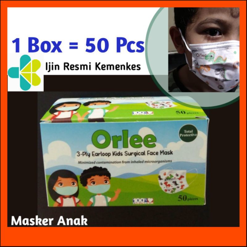 Jual Makassar Masker ORLEE Populer 3Play 3 Play Medis Earloop Untuk ...