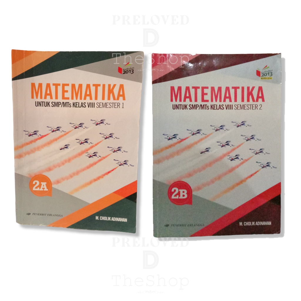 Jual Buku Cetak Matematika 2A 2B SMP Kelas 8 Kurikulum 2013 Penerbit Erlangga | Shopee Indonesia