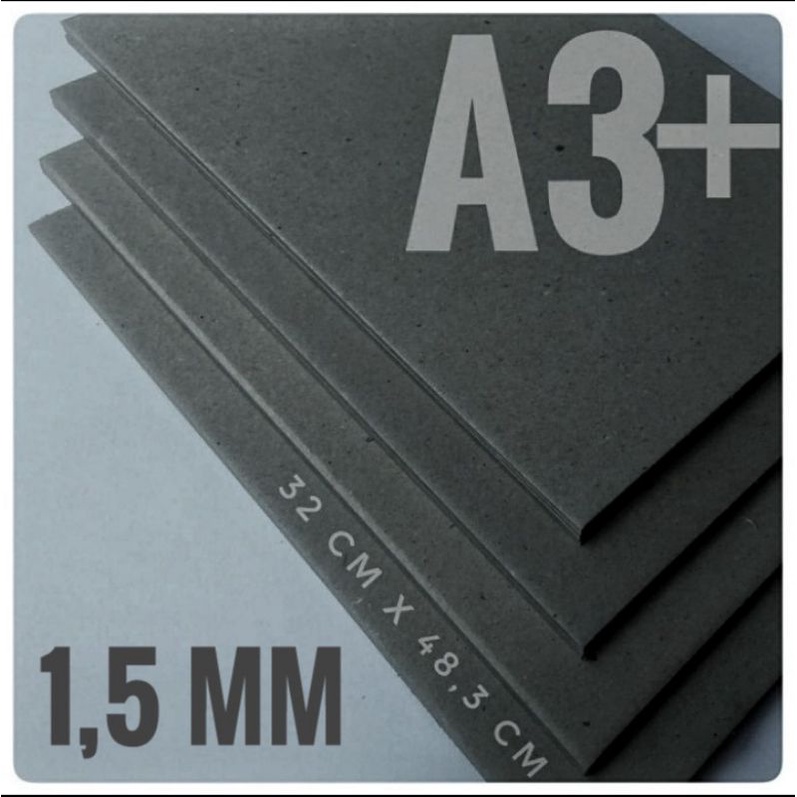 Jual KARTON BOARD 1,5 MM / NO. 40 UKURAN A3+ / 32 CM X 48,3 CM ( ISI 10 ...