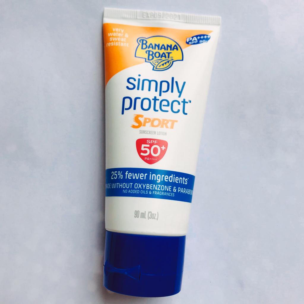 Jual Banana Boat Simply Protect Sport SPF 50 PA ++ (90ML) Original BPOM ...