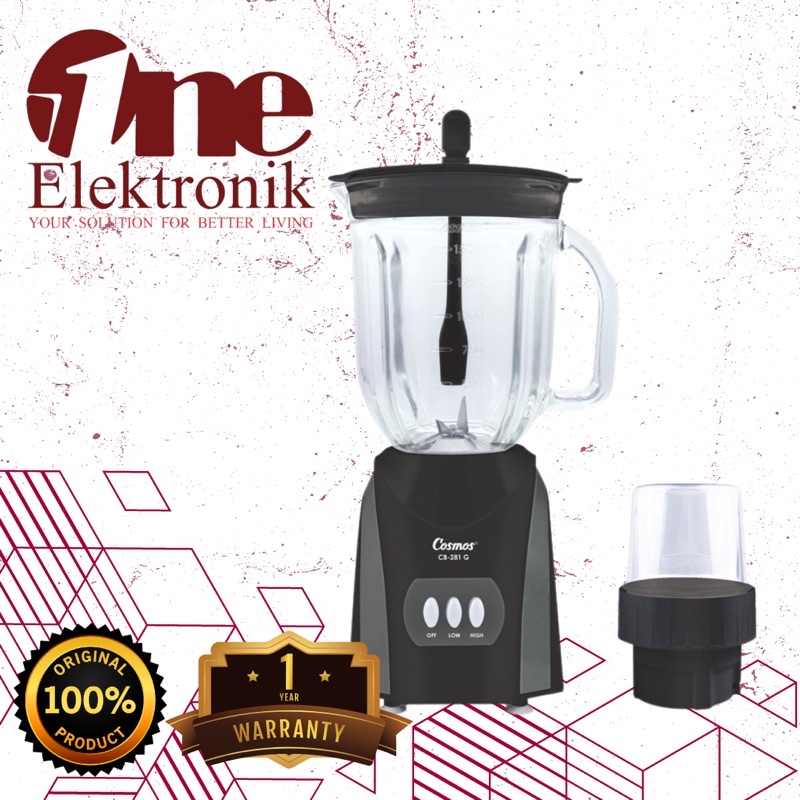 Jual Blender 2in1 Cosmos CB- 281 G Kaca 2 Liter | Shopee Indonesia
