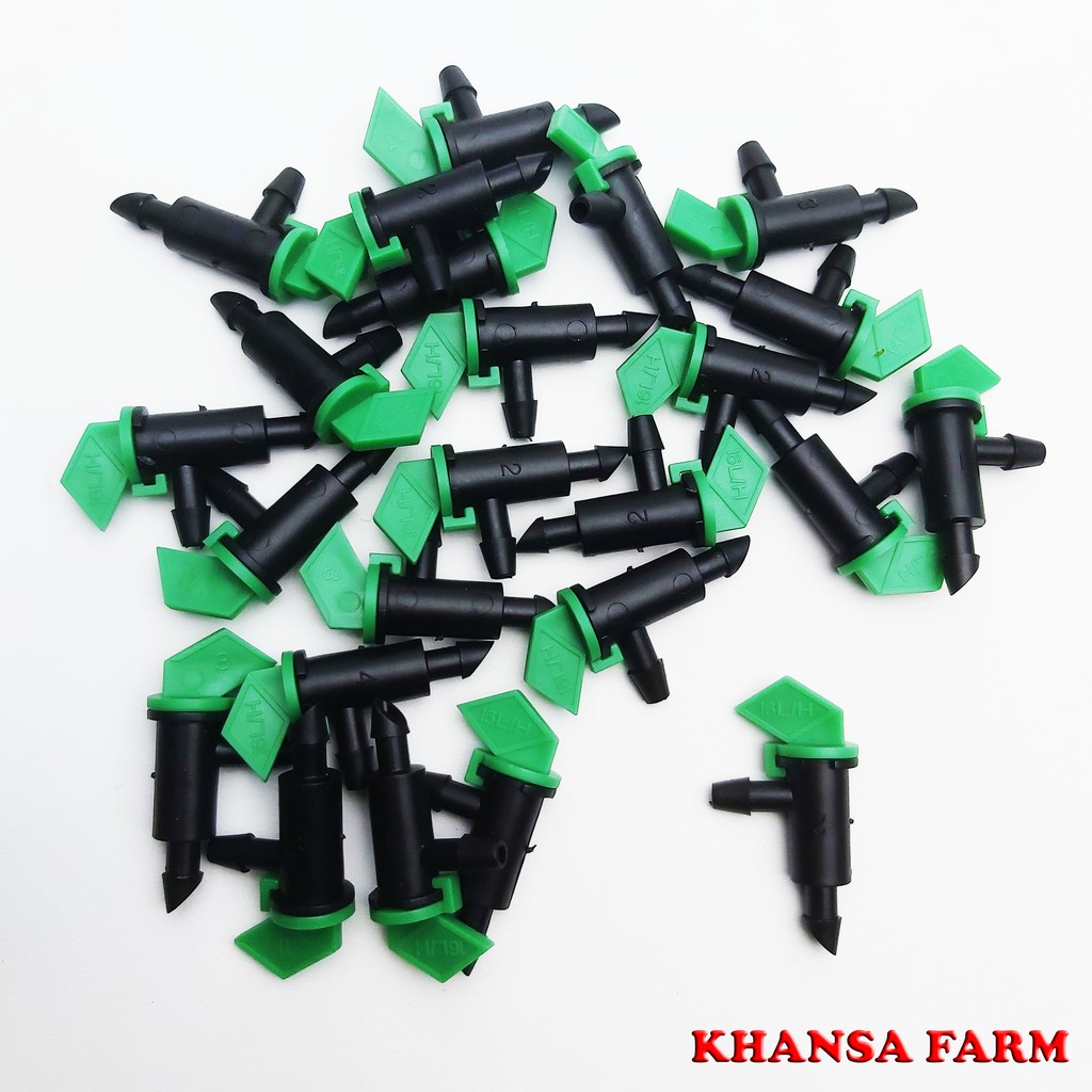 Jual Flag Dripper Emitter 16 L/H Irigasi Fertigasi Hidroponik Aquaponik ...