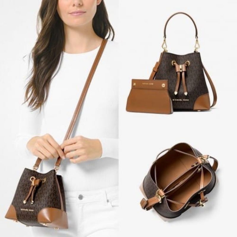 Jual Tas Michael Kors Mercer Gallery Signature Brown New Original ...