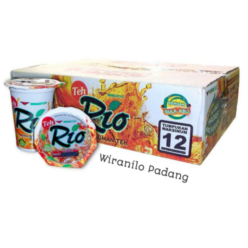 Jual Teh Rio Cup Gula Batu 180ml 1 Dus Isi 24 - Wiranilo Padang ...