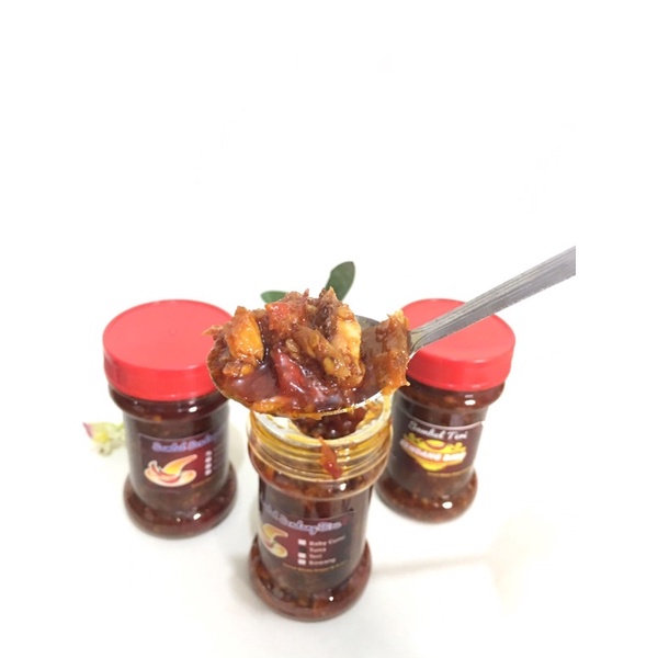 Jual Sambal Kemasan Botol Sambel Frozen Food Sambal Baby Cumi Teri Tuna ...