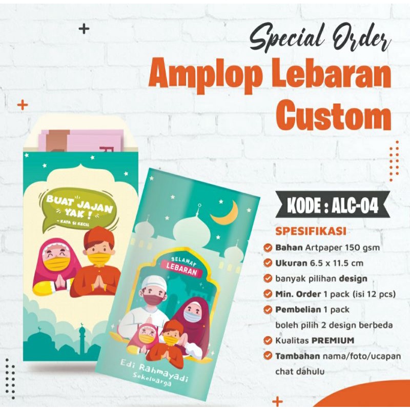 Jual Amplop Lebaran Custom/ Angpao/ Amplop Custom | Shopee Indonesia