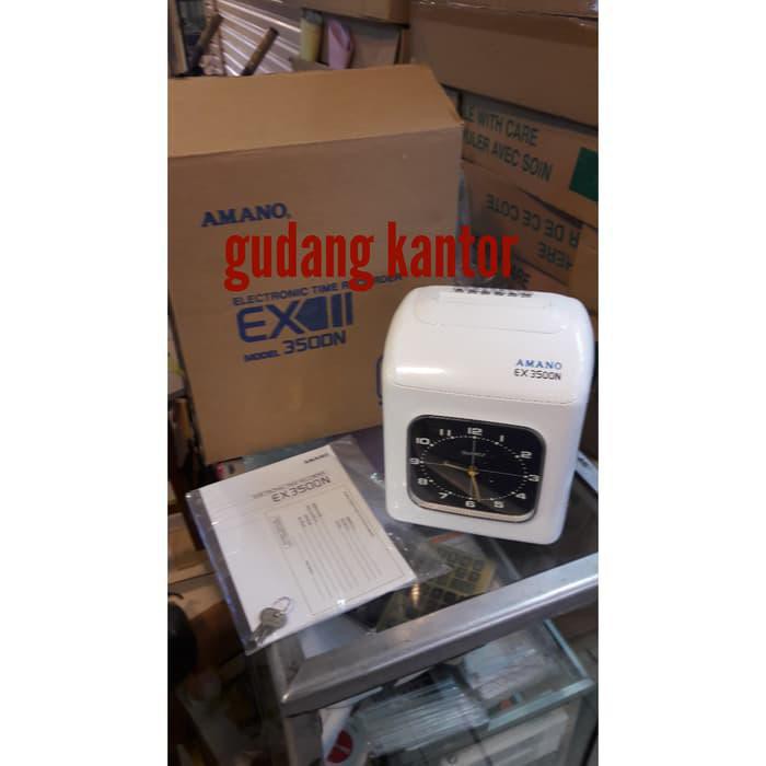 Jual AMANO EX 3500 N MESIN ABSENSI PEGAWAI ABSEN KARTU CHECK CLOCK ...