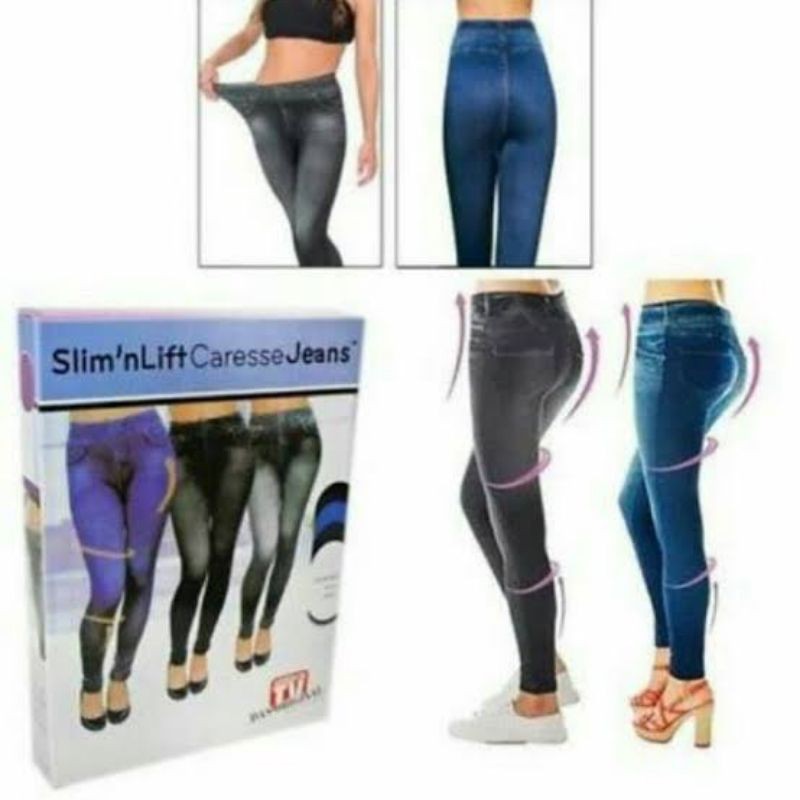 Jual Slim N Lift Caresse Jeans Skinny Seamless Burn Fat Legging ...