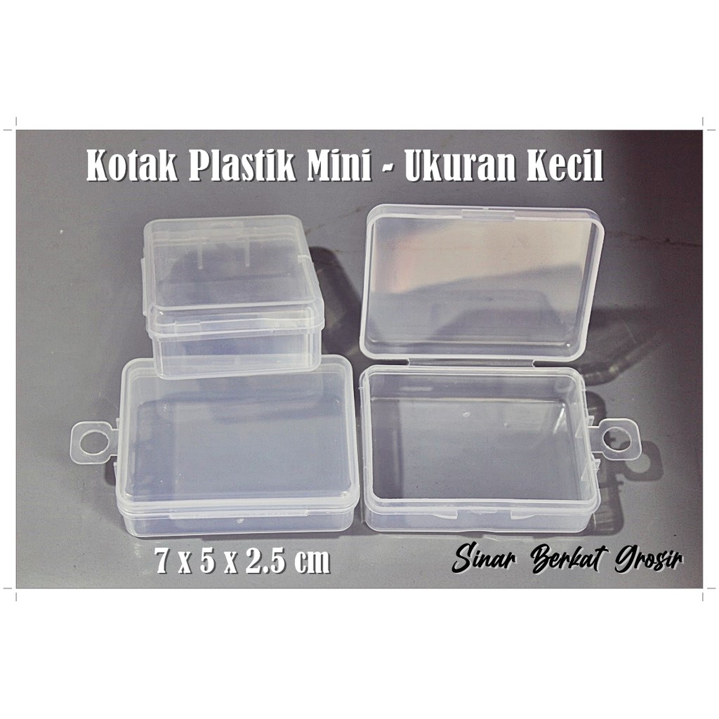 Jual Kotak Plastik Mini Kecil / Mini Plastic Case / Storage Box 7x5x2 ...