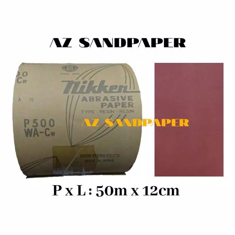 Jual Amplas Roll Nikken P 500 KERTAS | Shopee Indonesia