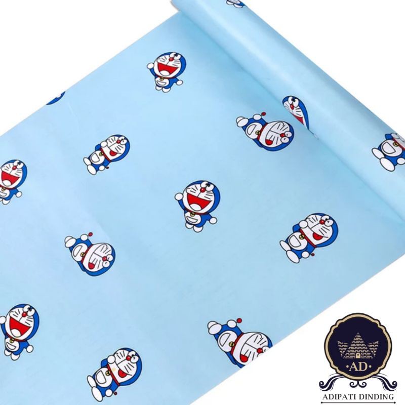 Jual WALLPAPER MOTIF DORAEMON BIRU NATURAL,WALLPAPER STIKER DINDING ...