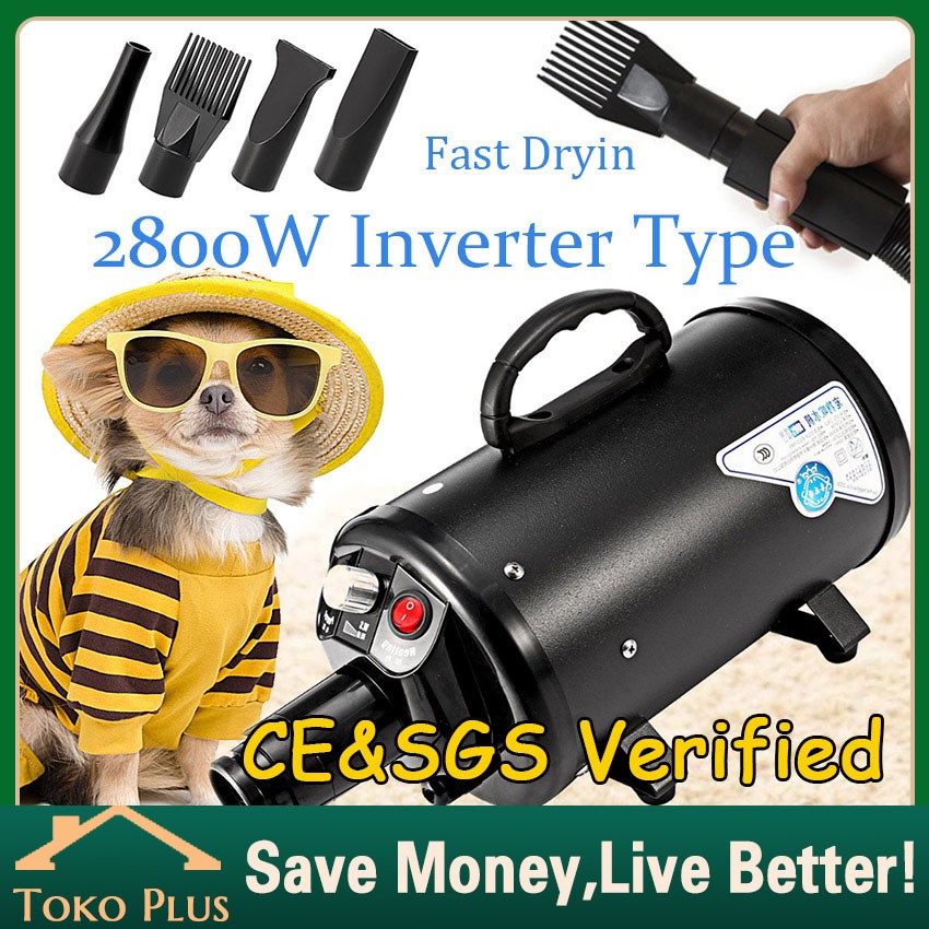 Jual 2800W Blower Bulu Kucing Anjing Pet Blower Hewan Pengering Bulu ...