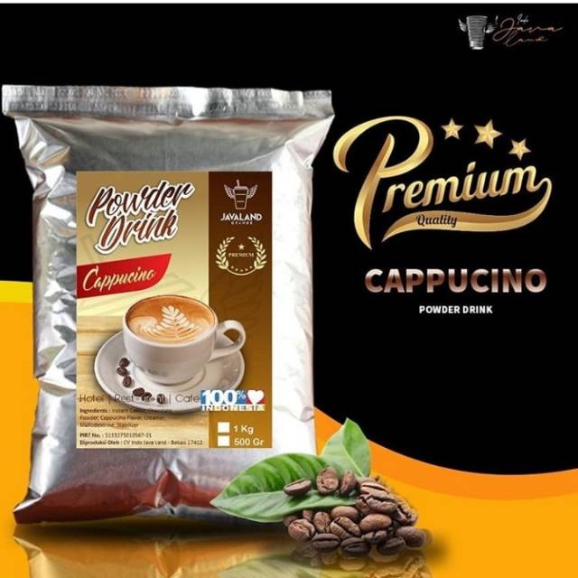 Jual PREMIUM CAPPUCINO bubuk minuman powder drink kiloan java land 1kg ...