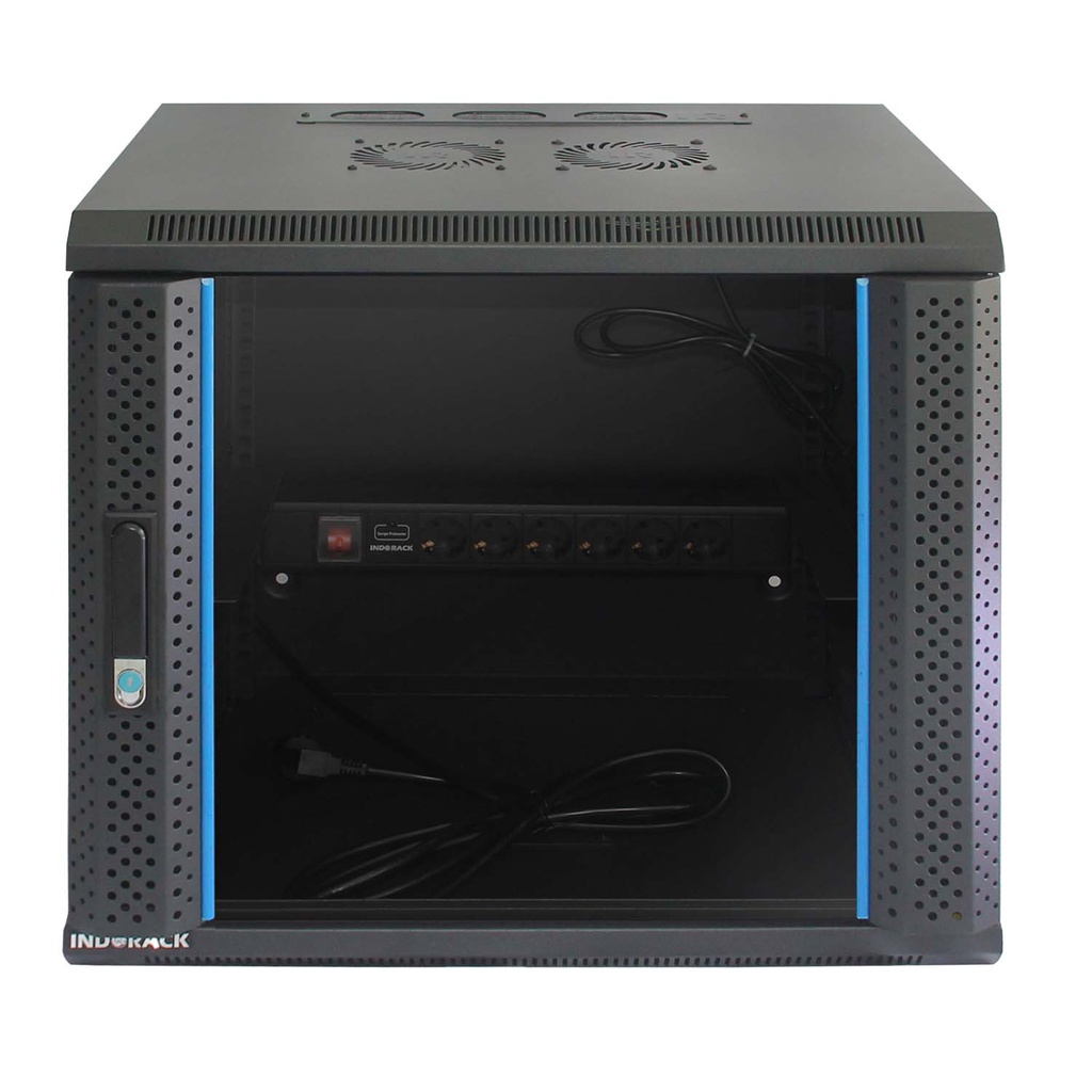 Jual Wallmount Rack INDORACK WIR4510S Glass Door Rak Server 10U Depth 450mm | Shopee Indonesia