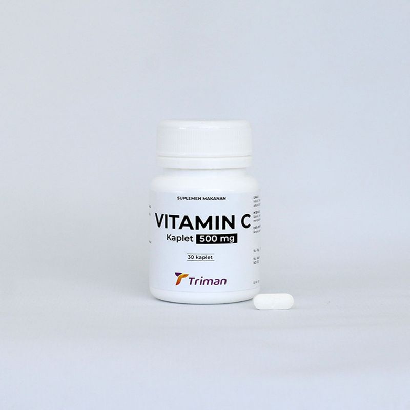 Jual Vitamin C 500mg tablet kemasan botol isi 30 tablet | Shopee Indonesia