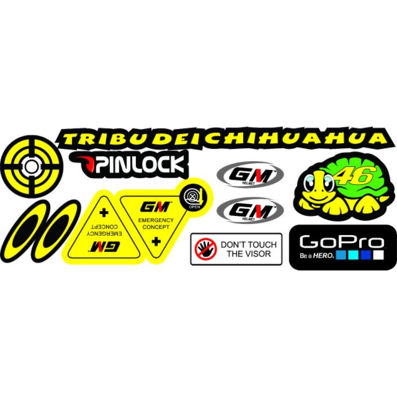 Jual Stiker visor helm/sticker flat visor helm | Shopee Indonesia