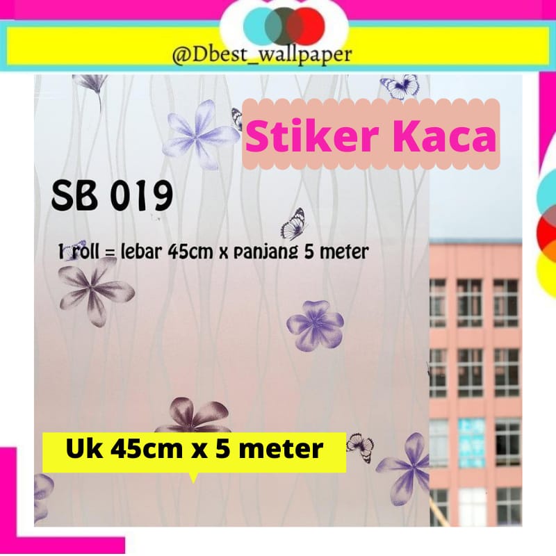Jual WALLPAPER SUNBLAST STIKER KACA 45CM X 5METER SB 019 DECORATIVE ...