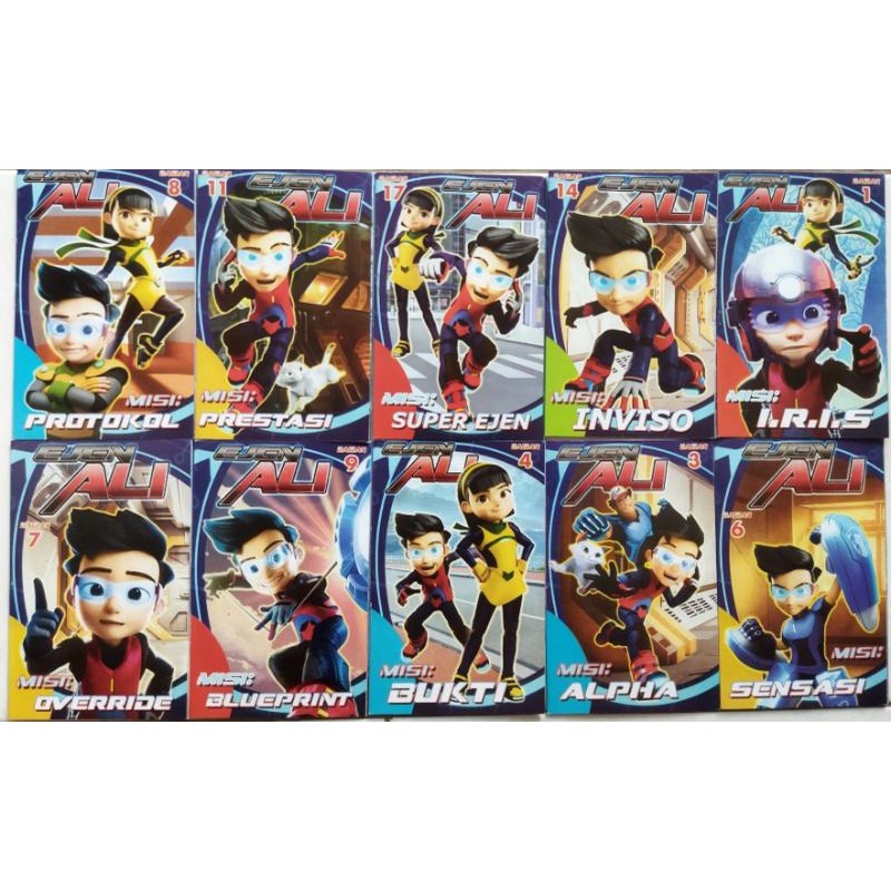 Jual Komik Mini Ejen Ali Berwarna 10pcs Bagus Murah | Shopee Indonesia