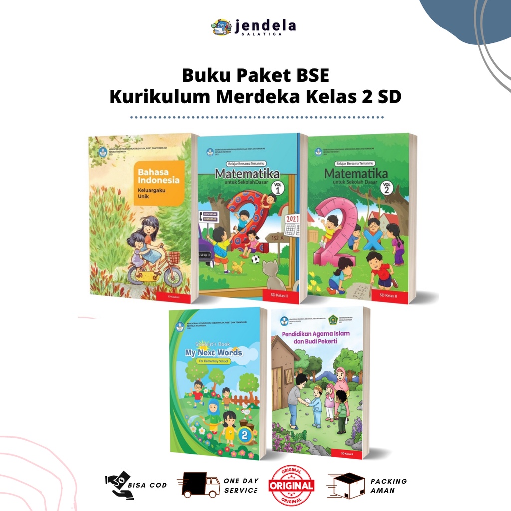 Jual Buku Paket Kelas 2 SD Kurikulum Merdeka / Buku BSE Kelas 2 SD | Shopee Indonesia