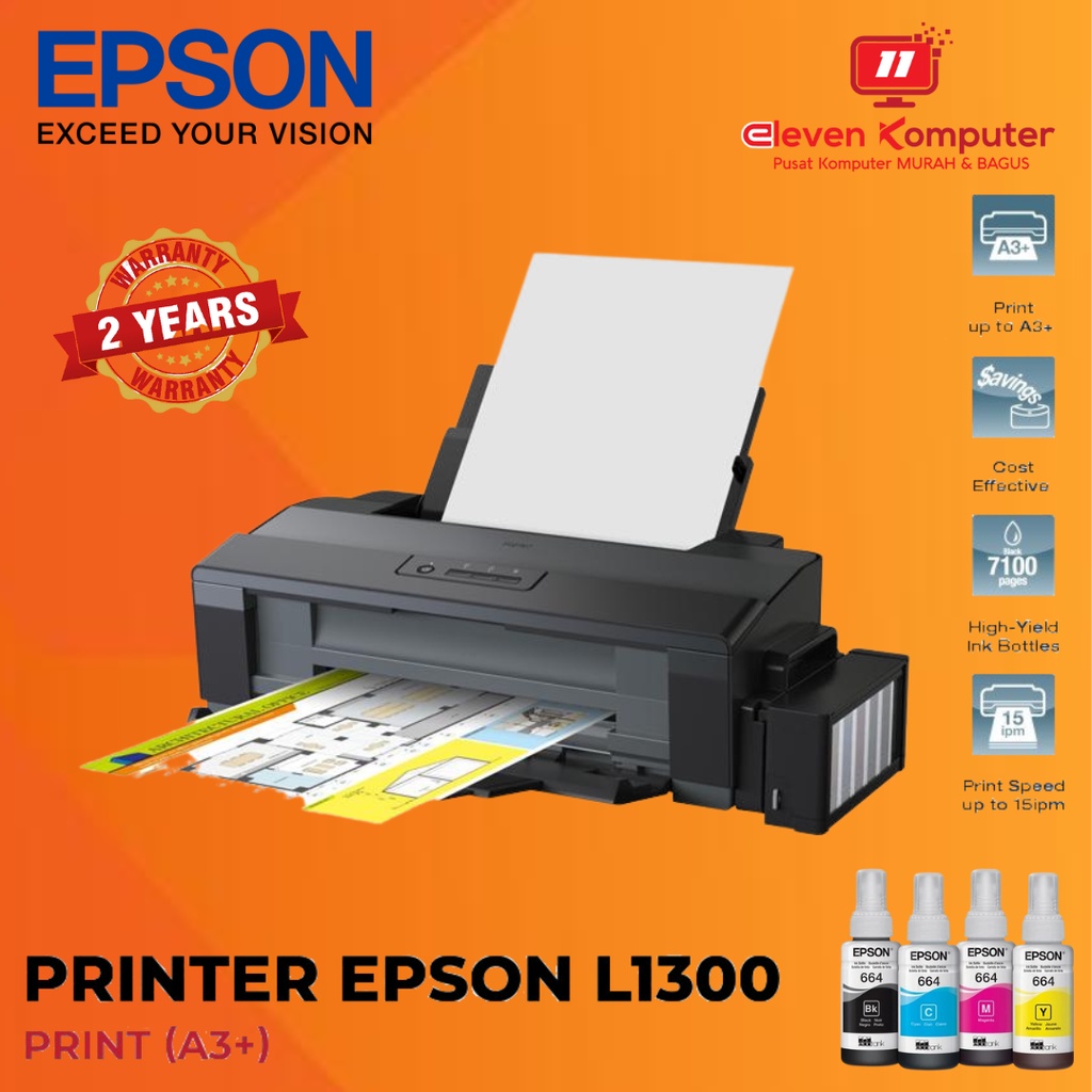 Jual PRINTER EPSON L1300 A3+ L11050 | Shopee Indonesia