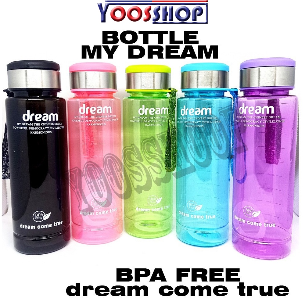 Jual BOTOL MINUM DREAM - MY BOTTLE DREAM COME TRUE 1000ML | Shopee ...