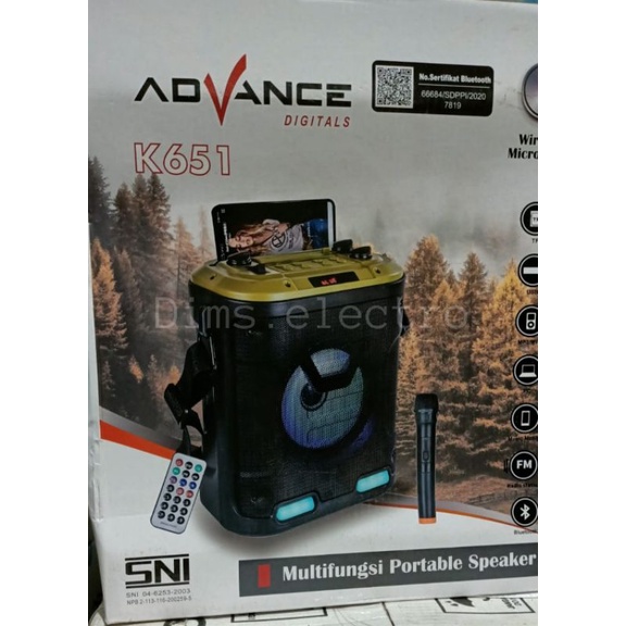 Jual Speaker portabel advance K651 / K883 | Shopee Indonesia
