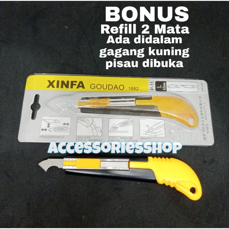 Jual Cutter xinfa pisau acrylic+refill-1pcs | Shopee Indonesia