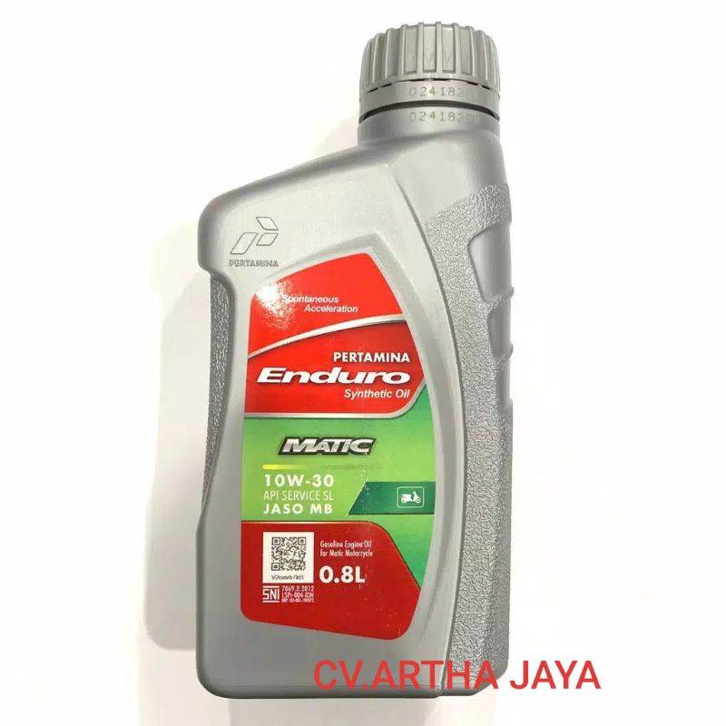 Jual OIL OLI PERTAMINA ENDURO MATIC 0,8 L / 800 ml 10W-30 & ENDURO ...