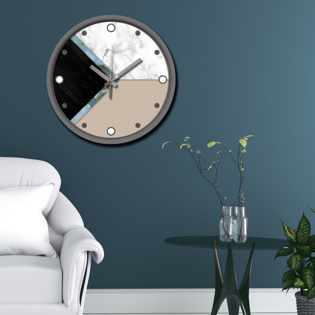Jual JAM DINDING KAYU / JAM DINDING MARMER AESTHETIC / JAM DINDING ...