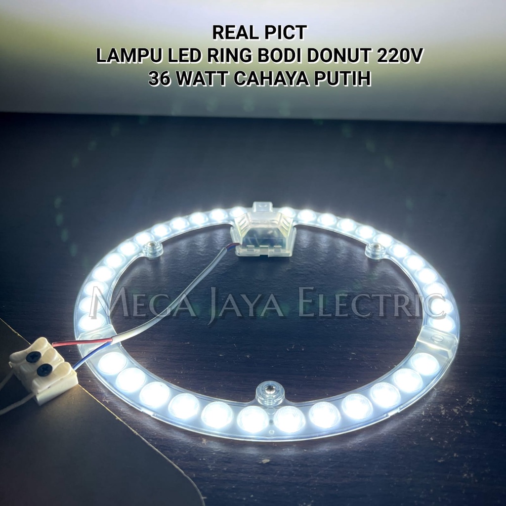 Jual LAMPU LED RING 36 WATT LED 220 V / BODI DONUT / CAHAYA PUTIH / LED ...