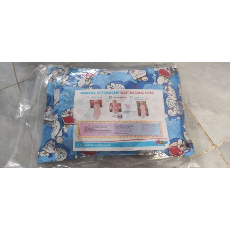 Jual (new) bantal bayi kacang hijau anti kepala peang peyang baby merk ...