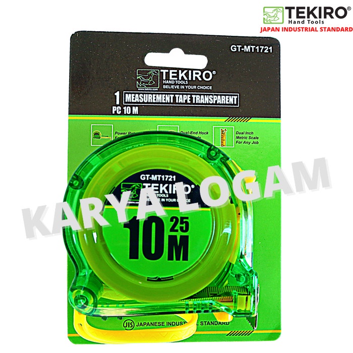 Jual TEKIRO METERAN TRANSPARAN 10 METER /METERAN / TOOLS | Shopee Indonesia
