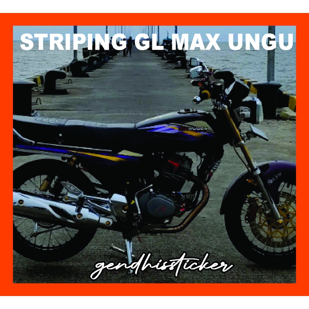 Jual Striping Honda GL MAX 1996 1997 ungu | Shopee Indonesia