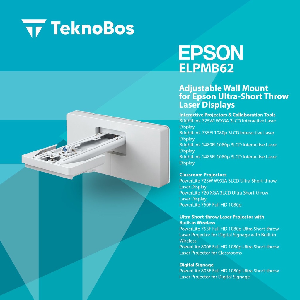 Jual Epson Ultra-Short Throw Wall Mount ELPMB62 | Shopee Indonesia