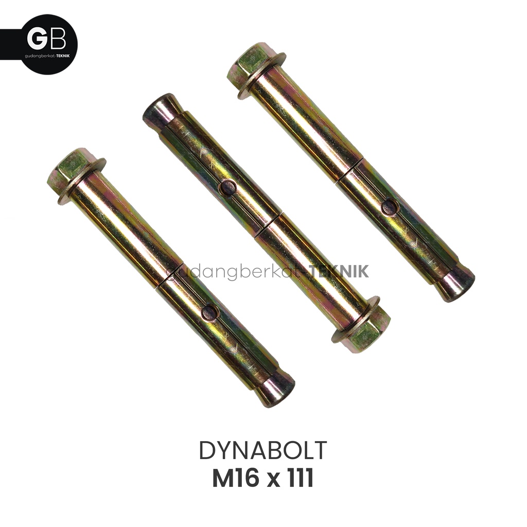 Jual Dynabolt M16 x 111 / Baut Dinabolt M16 x 111mm / Anchor Bolt M16 ...