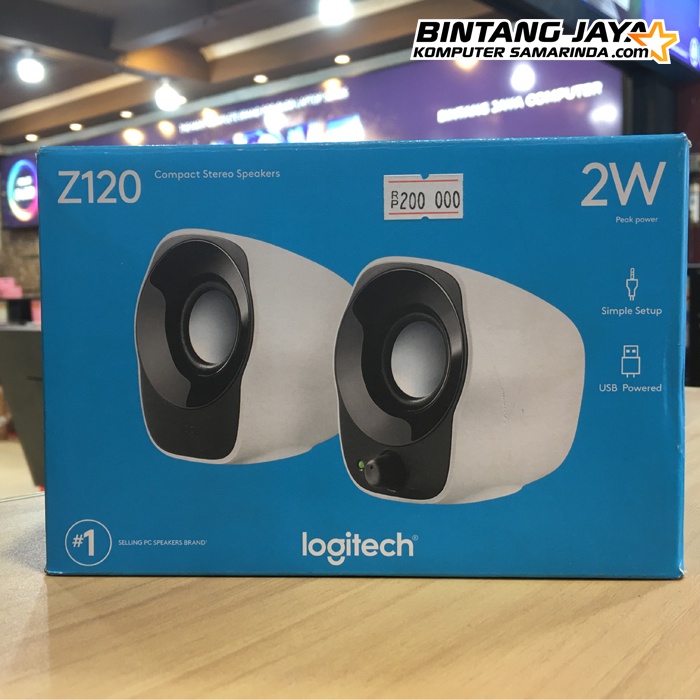 Jual LOGITECH Z120 COMPACT STEREO SPEAKER | Shopee Indonesia