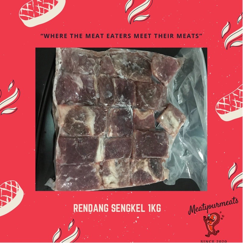 Jual DAGING RENDANG SENGKEL pack 1KG | Shopee Indonesia