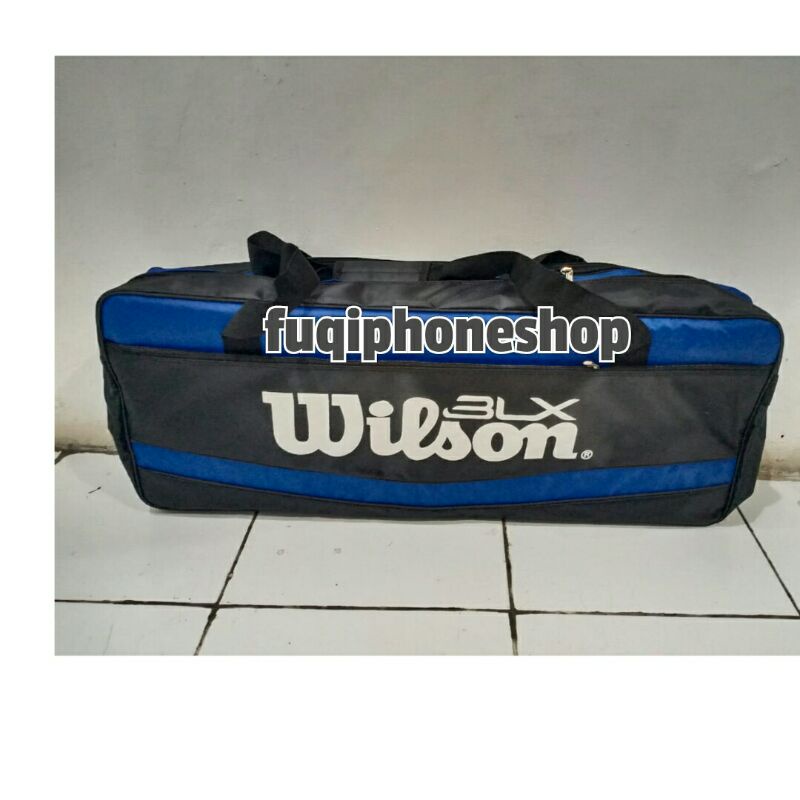 Jual TAS RAKET BADMINTON WILSON BLX TAS TENIS LAPANGAN WILSON 3 RUANGAN ...
