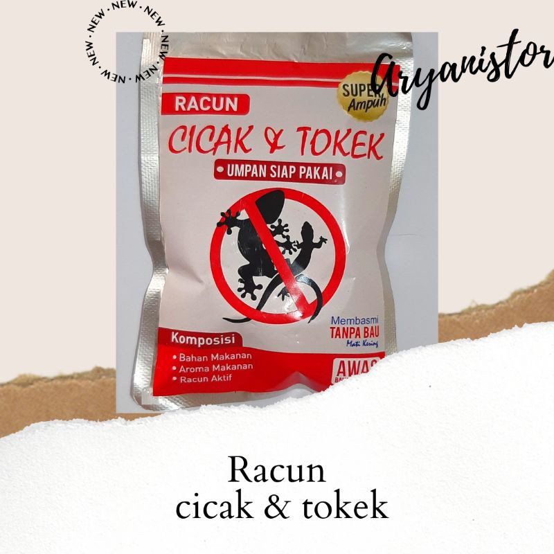 Jual Pembasmi cicak sachet obat cicak penghilang cicak hama cicak ...