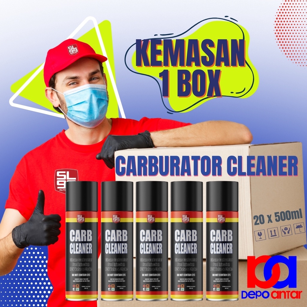 Jual CARBU CLEANER SL99 500ml Cairan Pembersih Karburator 1 Dus (20pcs ...